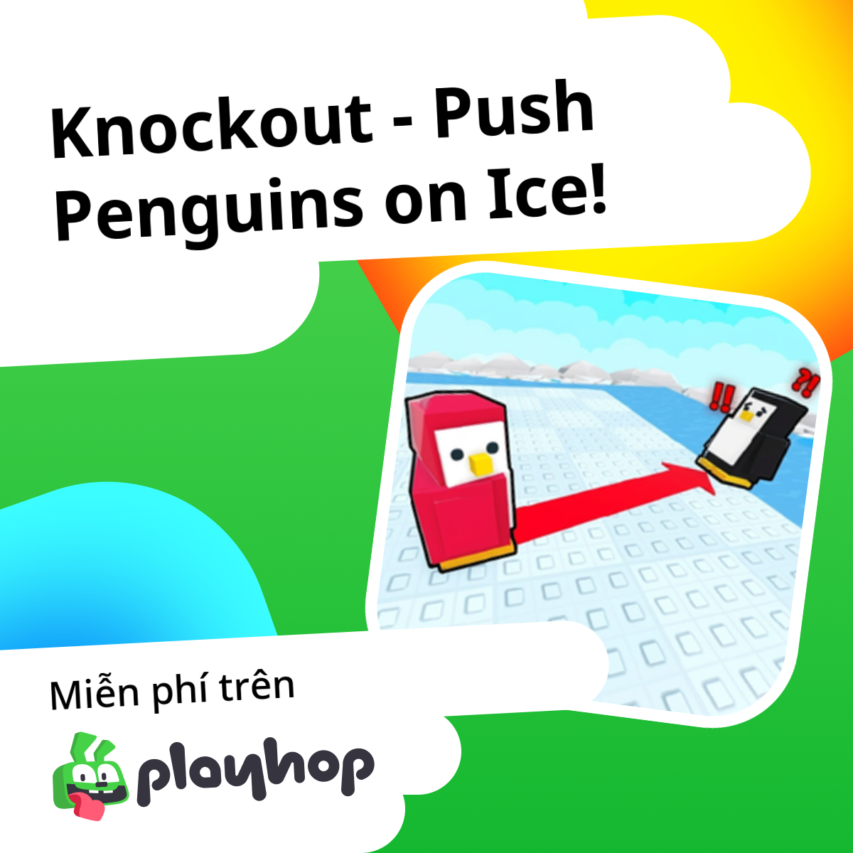 Knockout - Push Penguins on Ice!: Chơi trực tuyến miễn phí trên Playhop