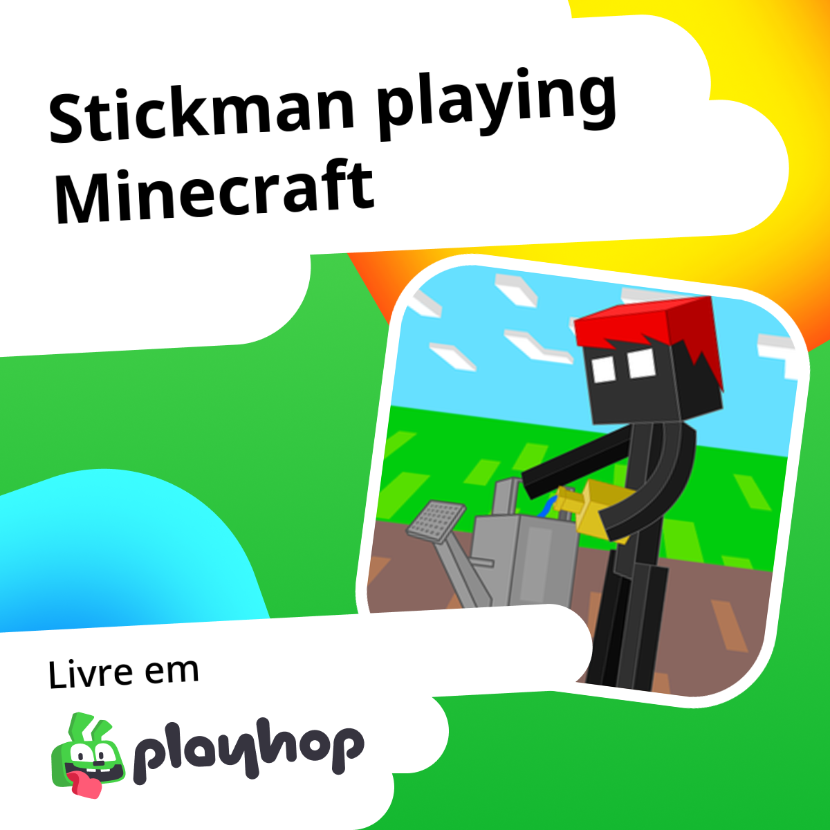 Stickman playing Minecraft (por Starodymov): Jogue Online Gratuitamente ...