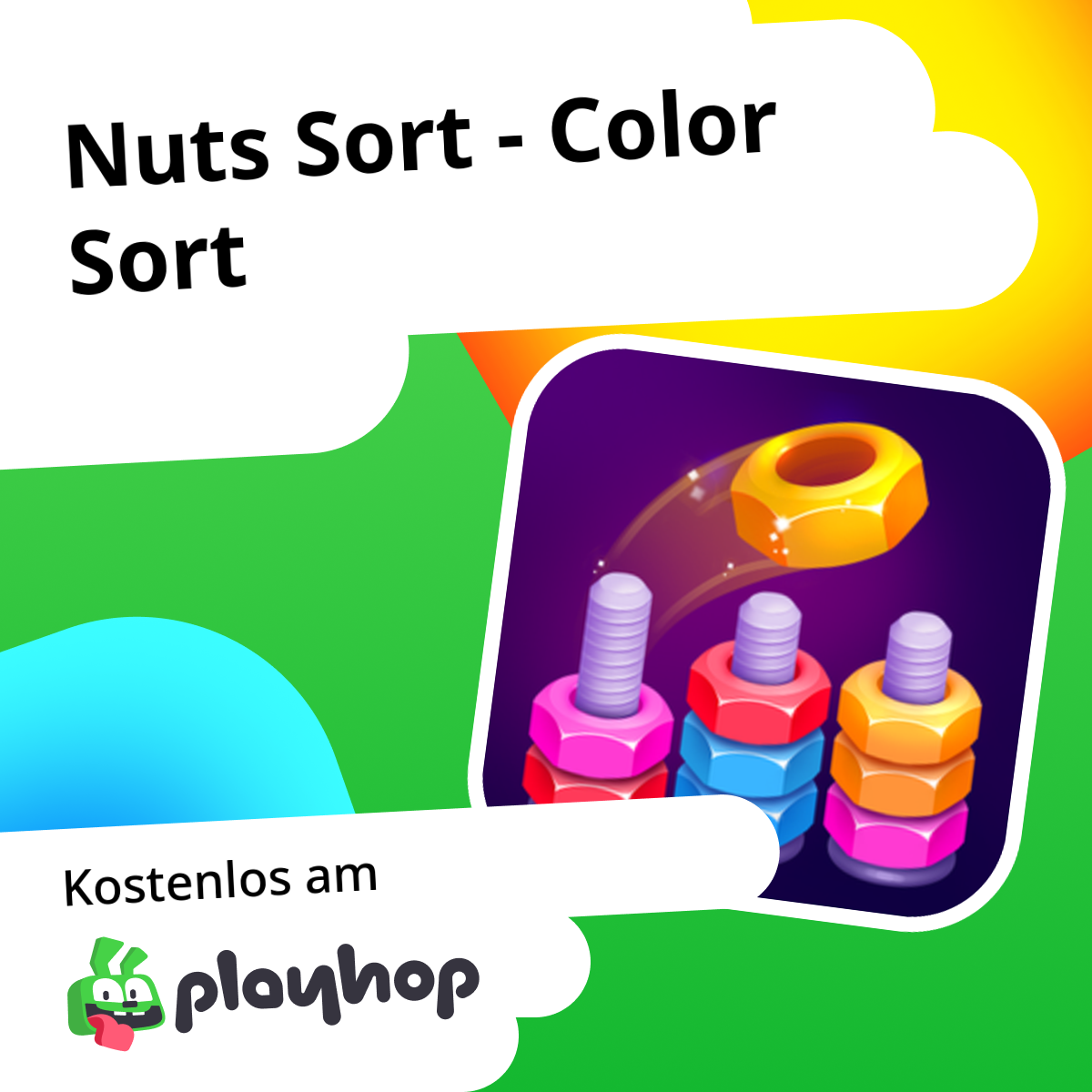 Nuts Sort - Color Sort (von AppPoxi): Spiele kostenlos online auf Playhop