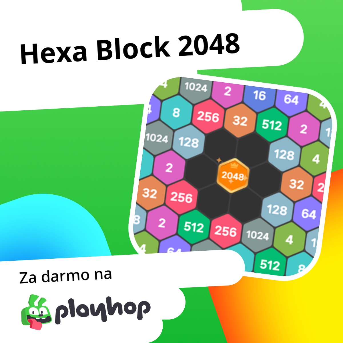 Hexa Block 2048 (przez Addictive Games): Graj Online Za Darmo Na Playhop