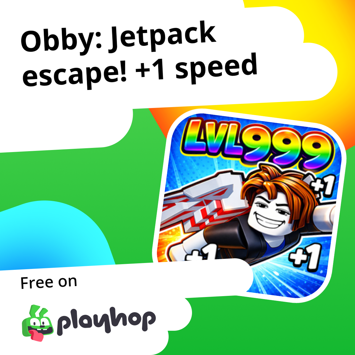 Obby: Jetpack escape! +1 speed: Play Online For Free On Playhop
