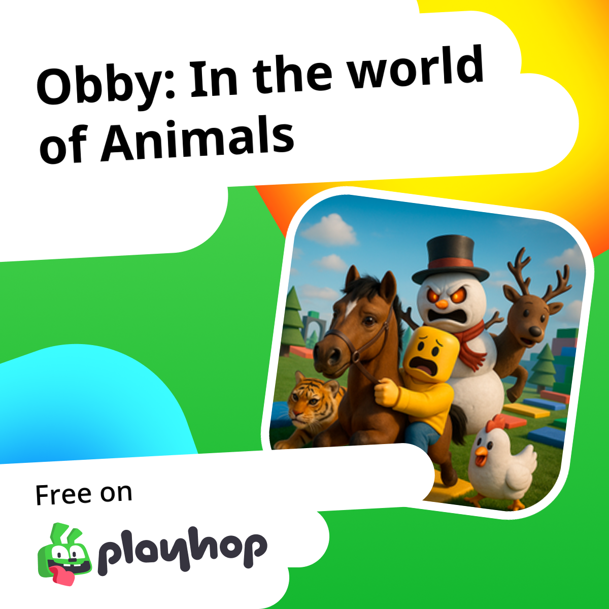 Obby: In the world of Animals (by Artic Games): Play Online For Free On ...
