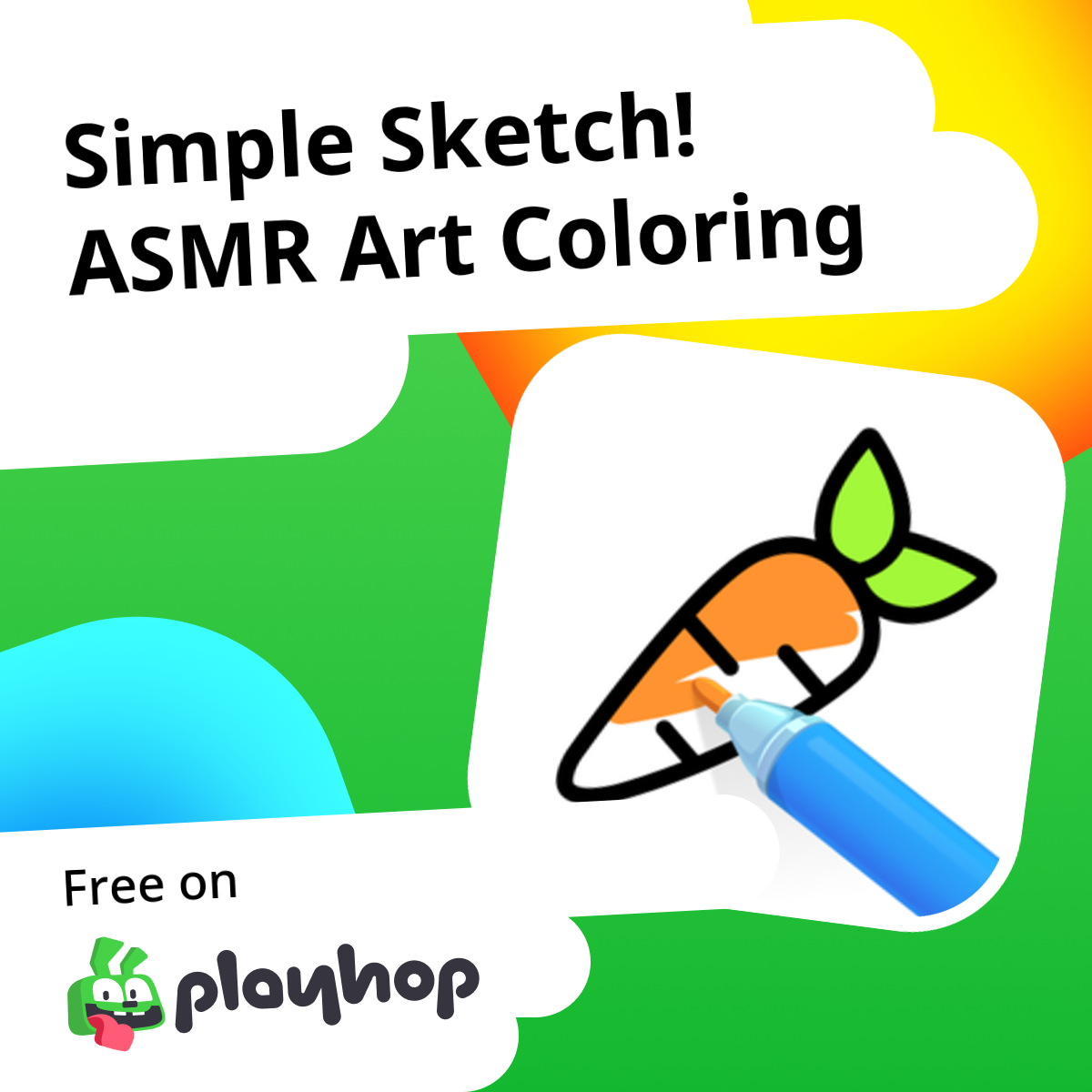 Simple Sketch! ASMR Art Coloring: Play Online For Free On Playhop