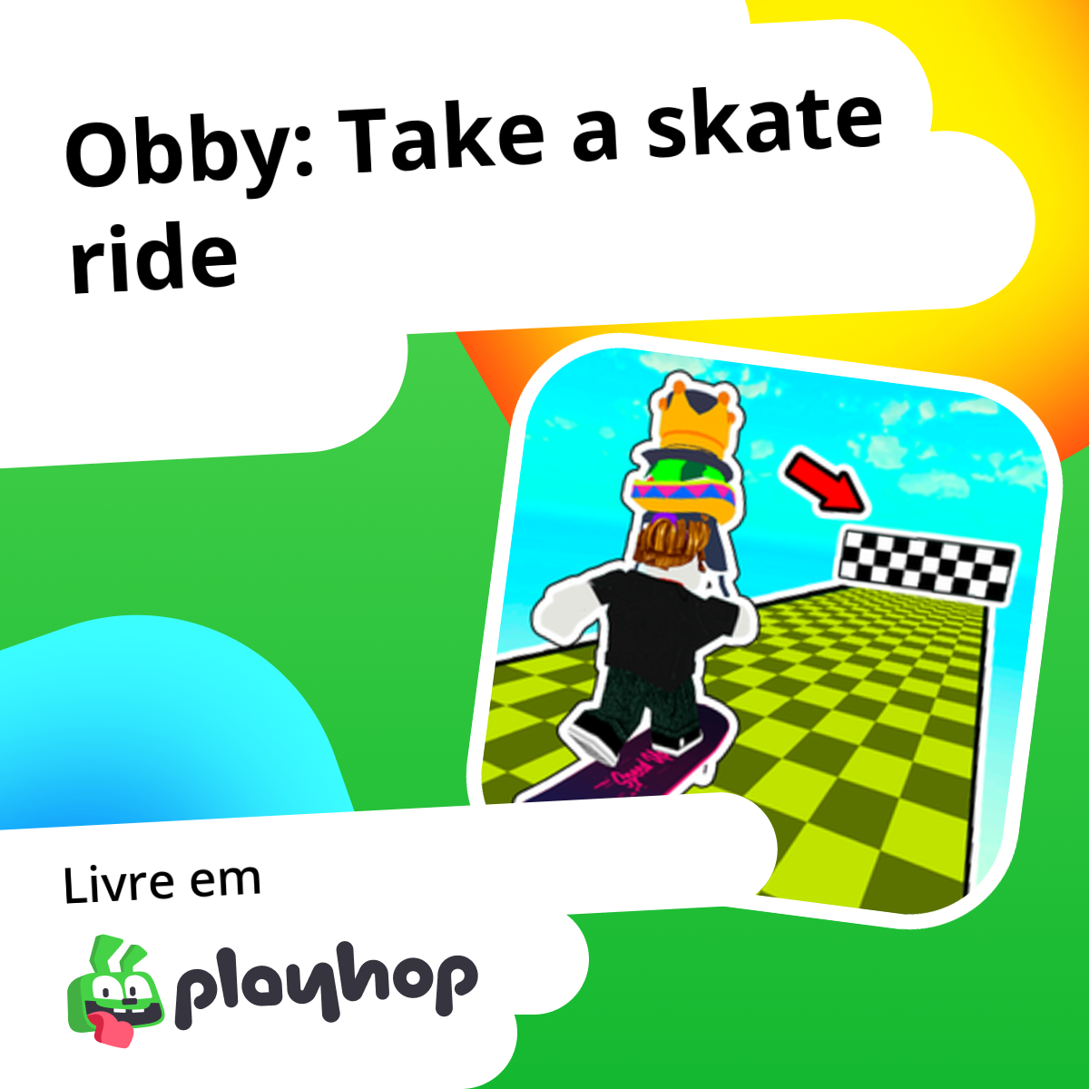 Obby: Take a skate ride (por LunaireGames): Jogue Online Gratuitamente ...
