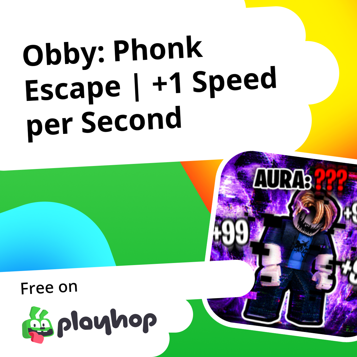 Obby: Phonk Escape | +1 Speed per Second: Play Online For Free On Playhop