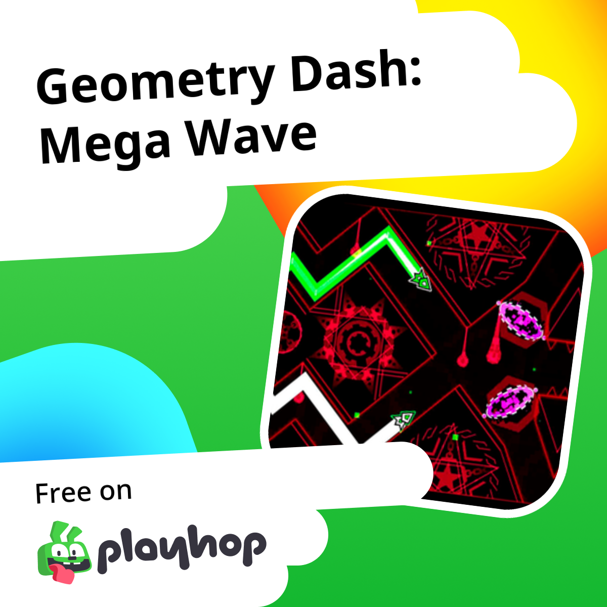 Geometry Dash: Mega Wave (by N1Goose Studio): Play Online For Free On Playhop