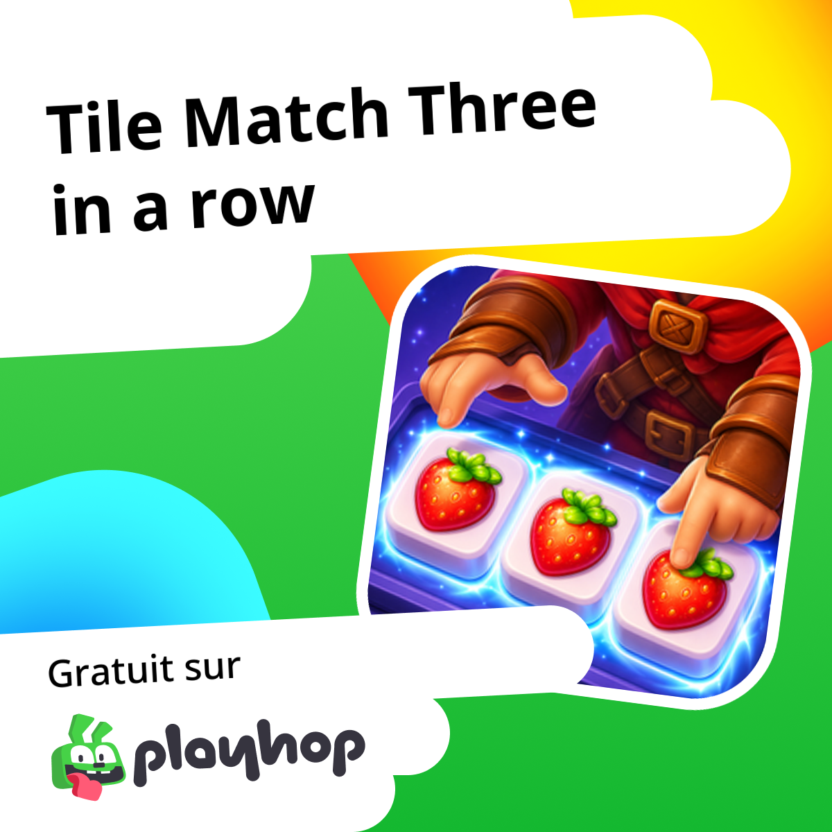 Tile Match Three in a row: Jouez en ligne gratuitement sur Playhop