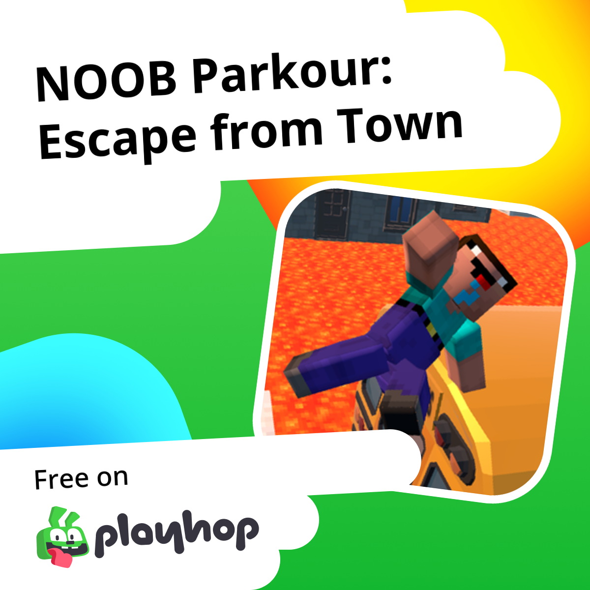 NOOB Parkour: Escape from Town (by Warm Moon): Play Online For Free On ...