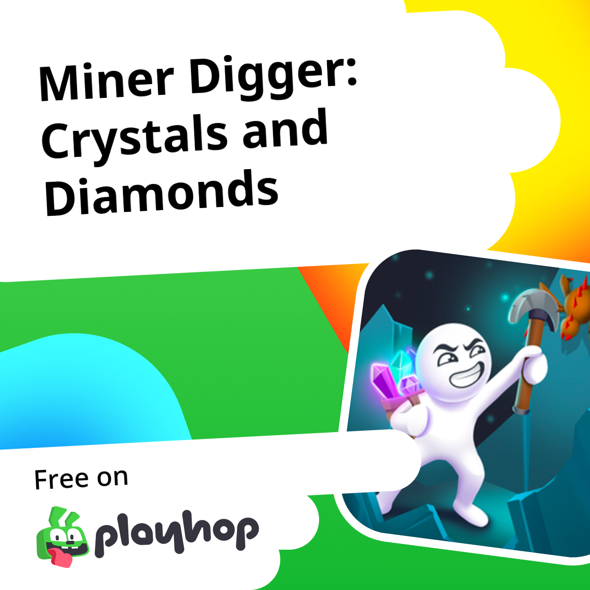 Miner Digger: Crystals and Diamonds (by Kvadratnyj Dinozavr): Play Online For Free On Playhop