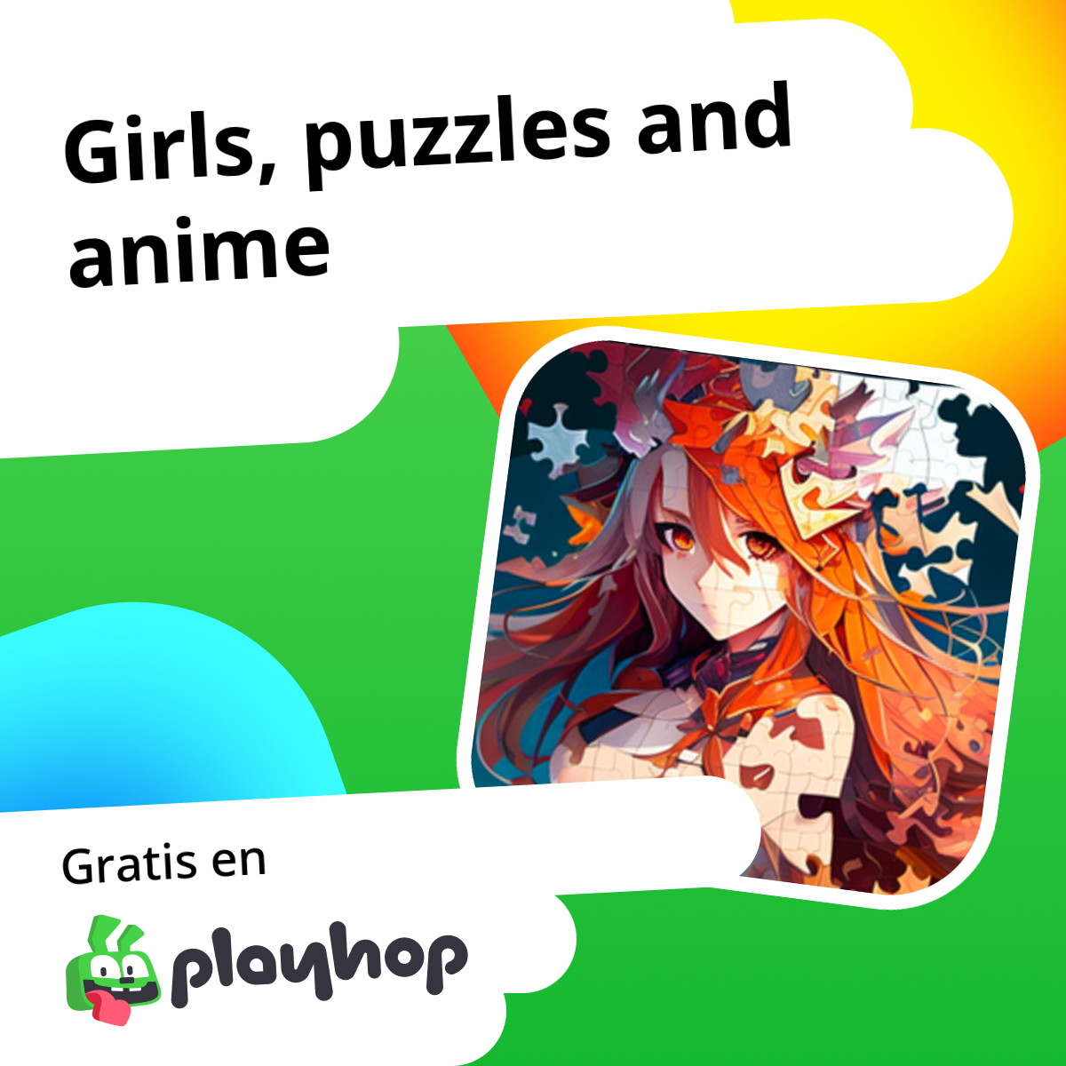 Girls, puzzles and anime: Juega en línea gratis en Playhop
