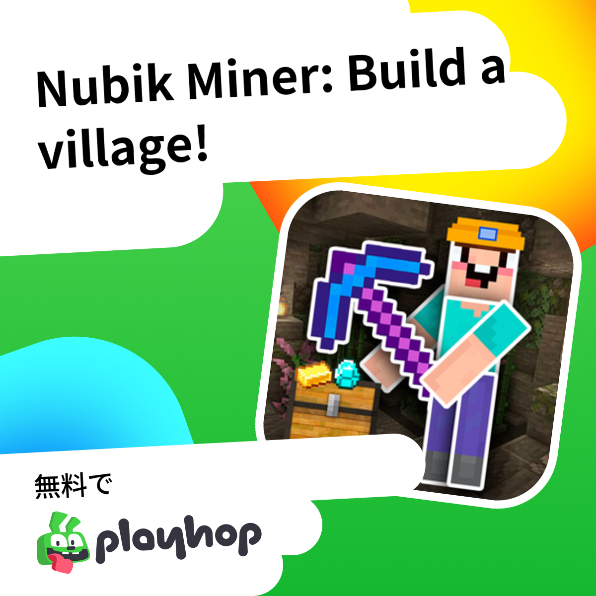Nubik Miner: Build a village!: Playhopで無料オンラインプレイ