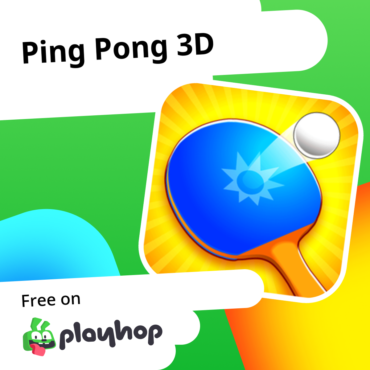 Ping Pong 3D (توسط Joshua Kamara): بازی آنلاین به صورت رایگان در Playhop
