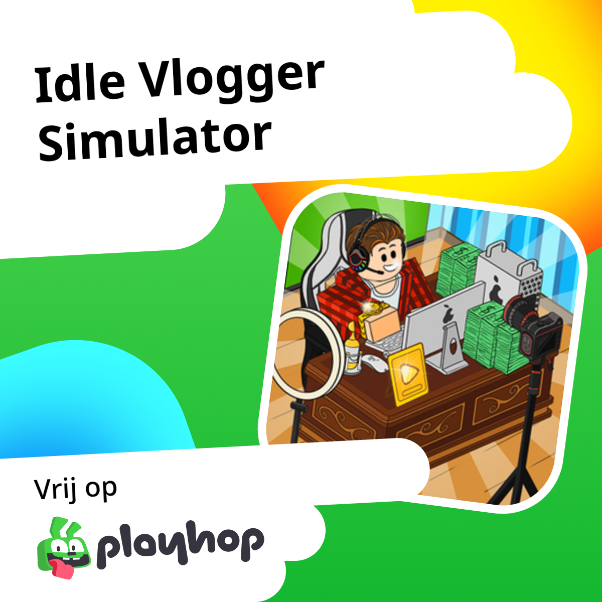 Idle Blogger Simulator (van PlayCroc): speel gratis online op Playhop