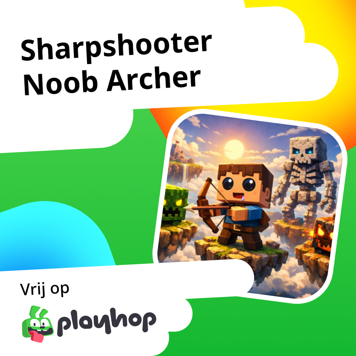 Sharpshooter Noob Archer (van GamesStudio): speel gratis online op Playhop