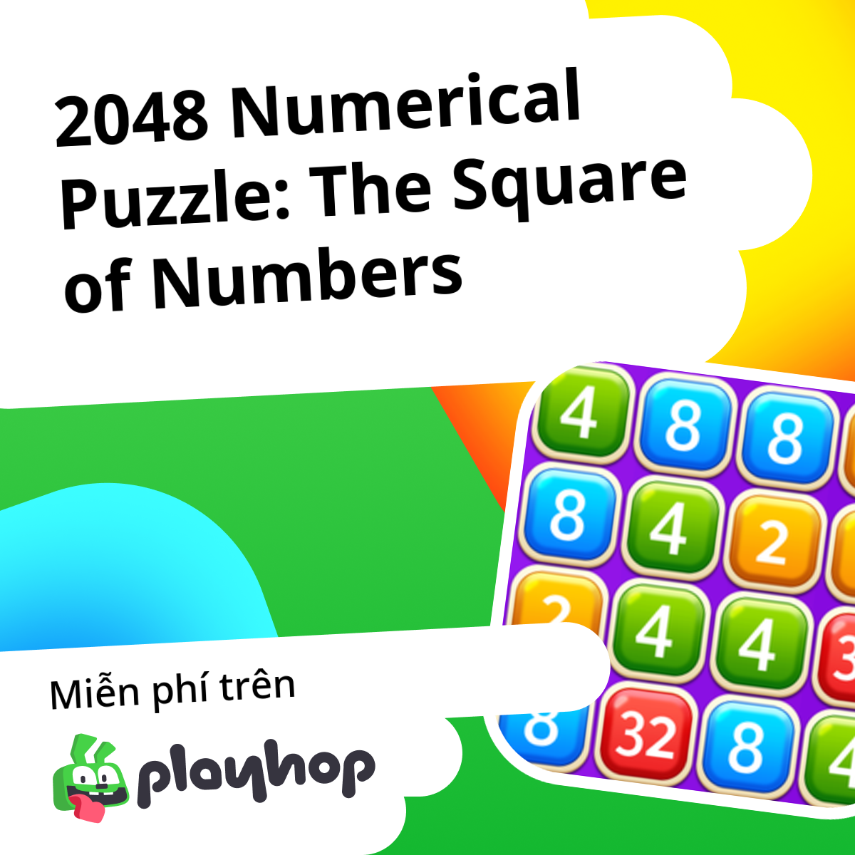 2048 Numerical Puzzle: The Square of Numbers (bởi safarov-en): Chơi Trực Tuyến Miễn Phí Trên Playhop