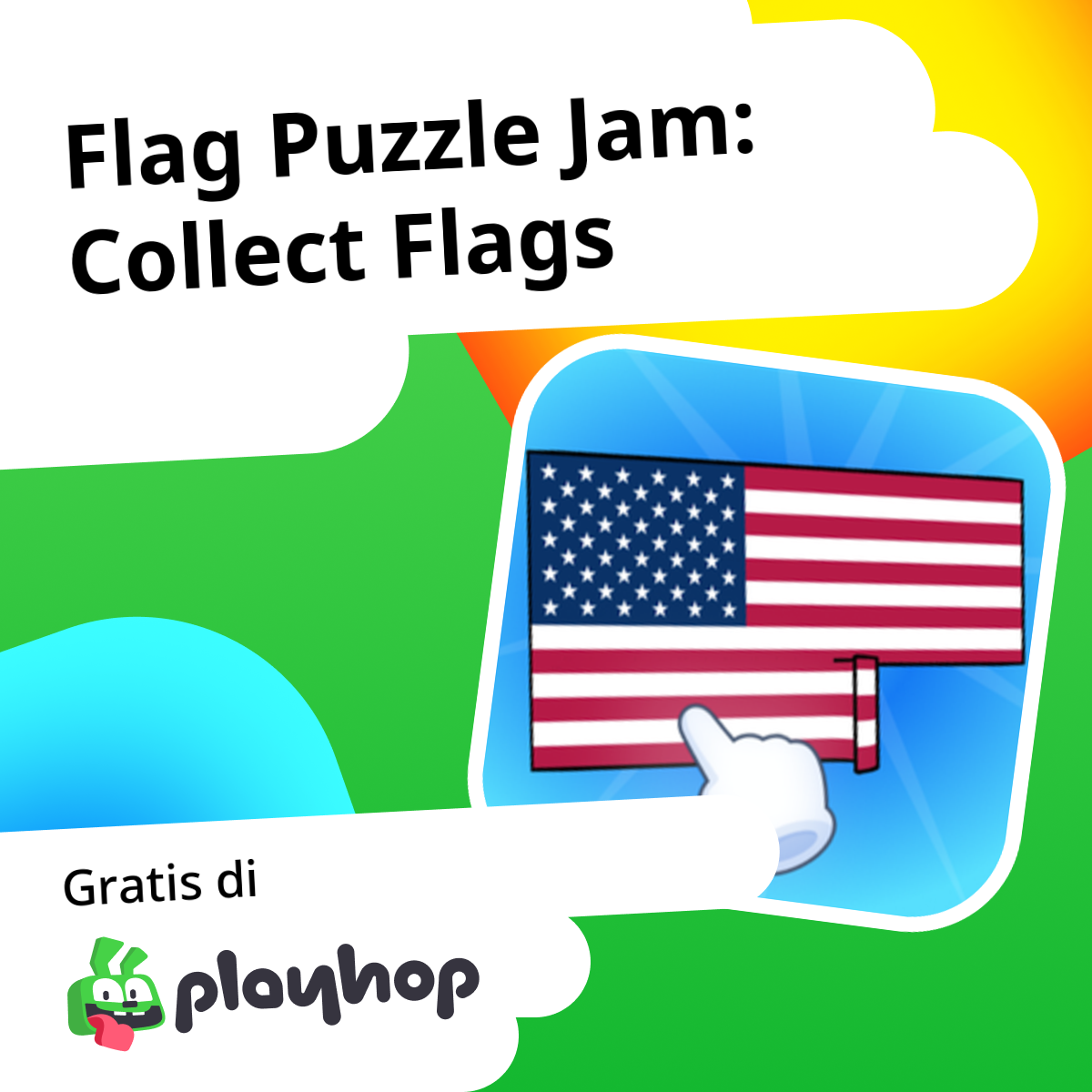 Flag Puzzle Jam: Collect Flags (oleh Fennec Labs): Mainkan Online Secara Gratis Di Playhop