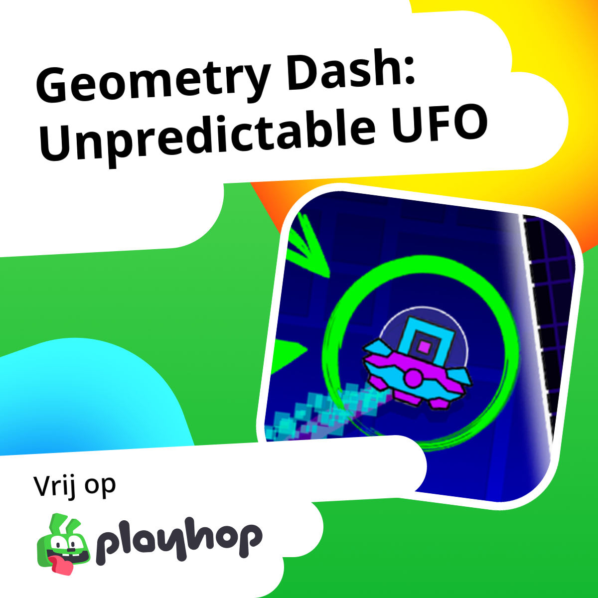 Geometry Dash: Unpredictable UFO (van Nk - Game Developer): speel gratis online op Playhop