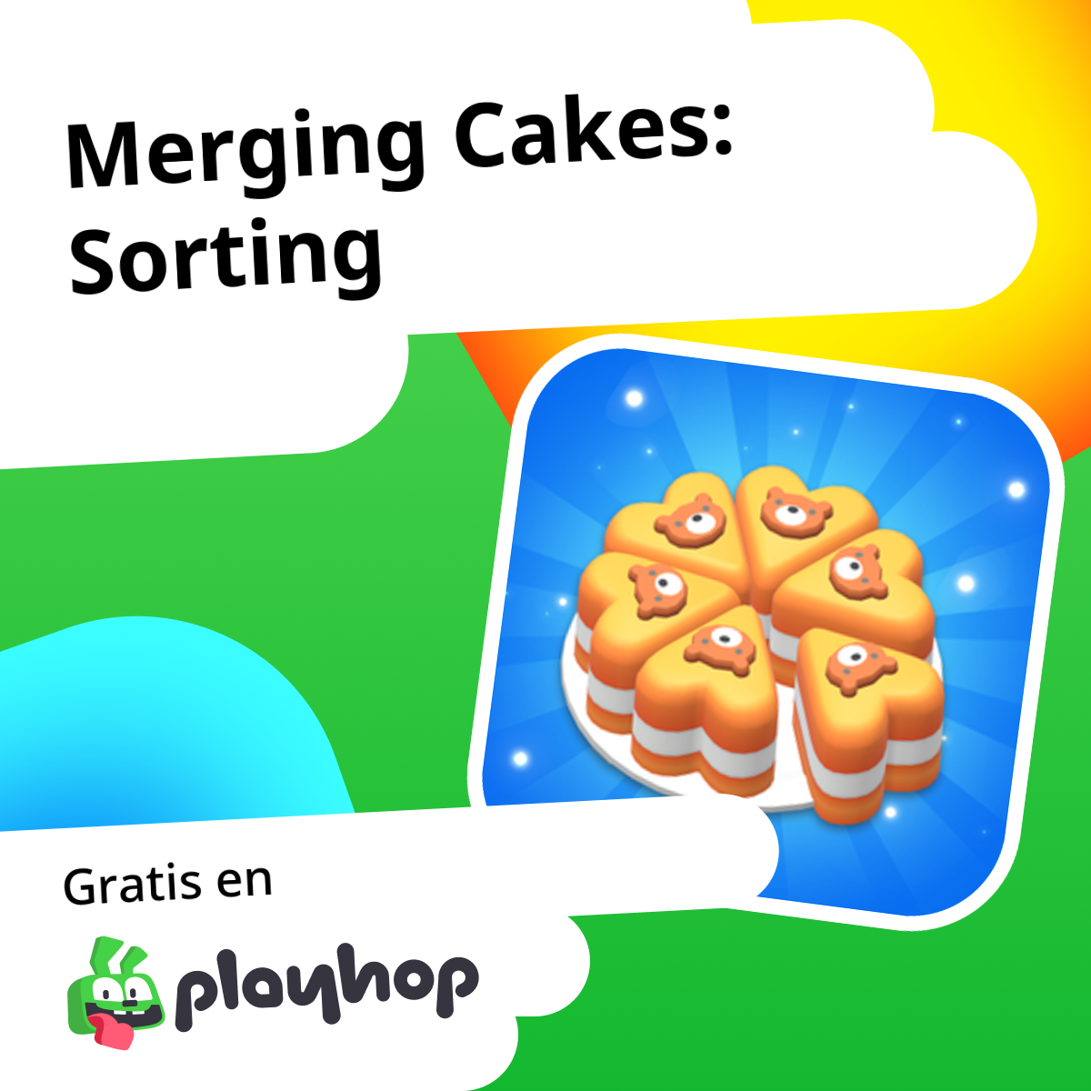 Merging Cakes: Sorting (per Square Sun): Juega Gratis Online en Playhop