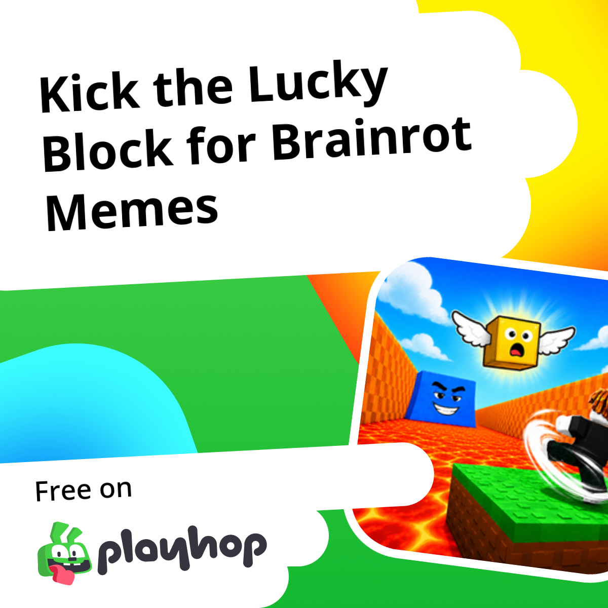 Kick the Lucky Block for Brainrot Memes: Play Online For Free On Playhop