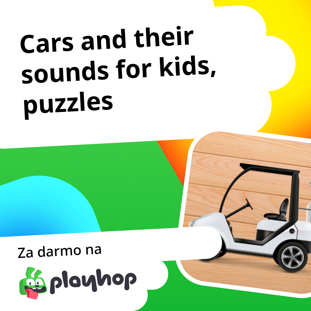 Cars and their sounds for kids, puzzles: Graj Za Darmo Online w Playhop