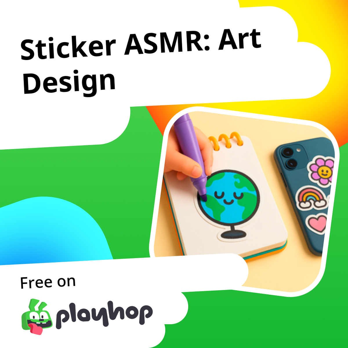 Sticker ASMR: Art Design (by MirraGames): Play Online For Free On Playhop
