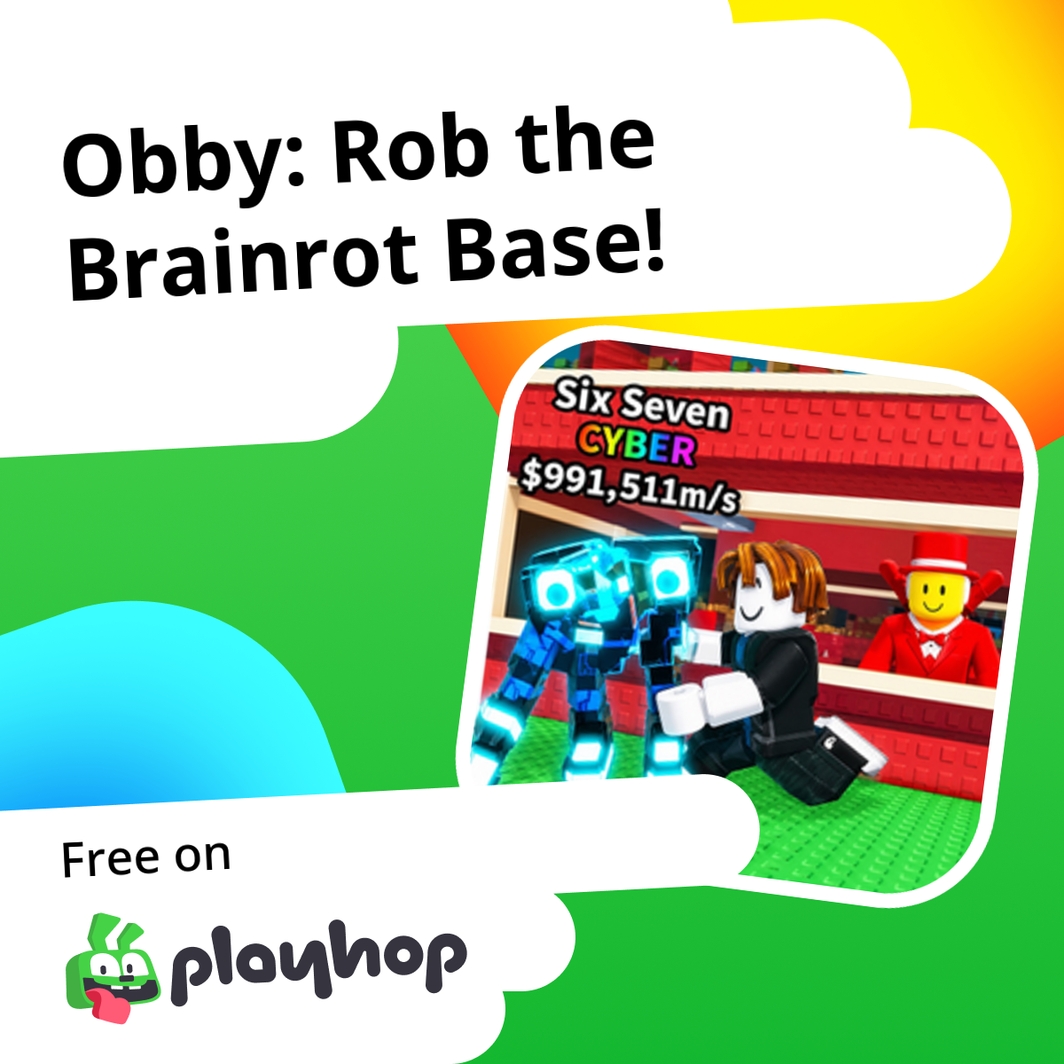 Obby: Rob the Brainrot Base!: Play Online For Free On Playhop