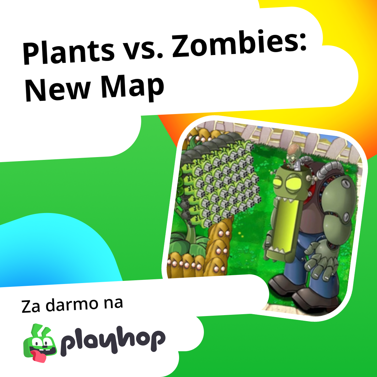 Plants vs. Zombies: New Map (przez PLOV): Graj Online Za Darmo Na Playhop
