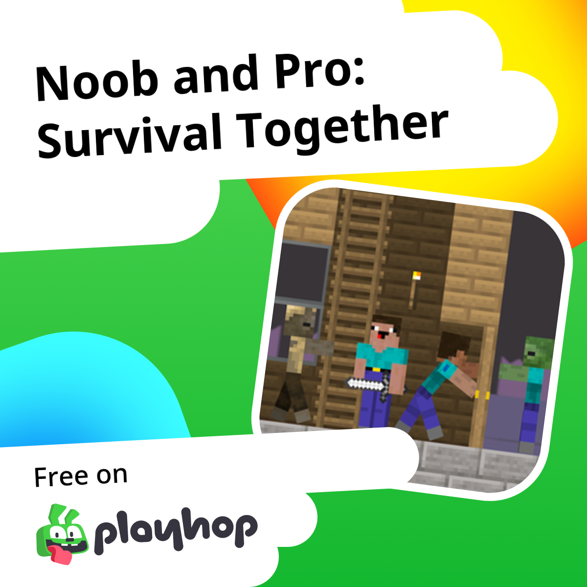 Noob and Pro: Survival Together (بواسطة Desmond Games): العب على ...