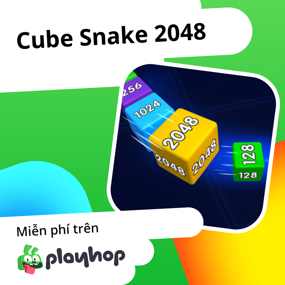 Cube Snake 2048 (bởi Cursora Labs): Chơi Trực Tuyến Miễn Phí Trên Playhop