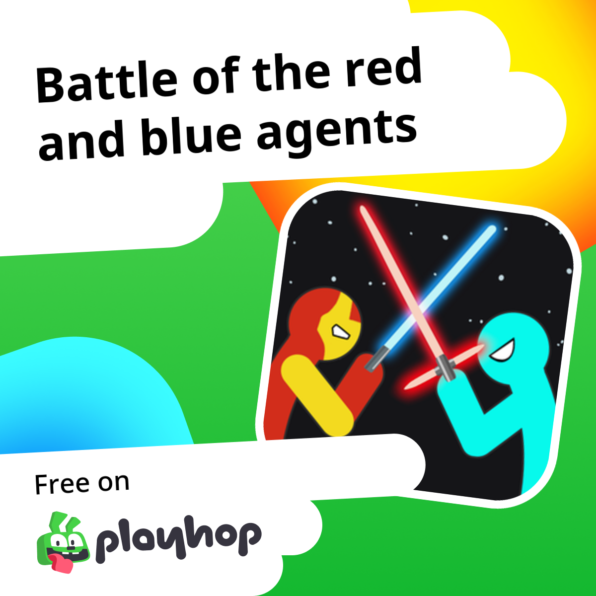 Battle of the red and blue agents (by VSEGON): Play Online For Free On Playhop