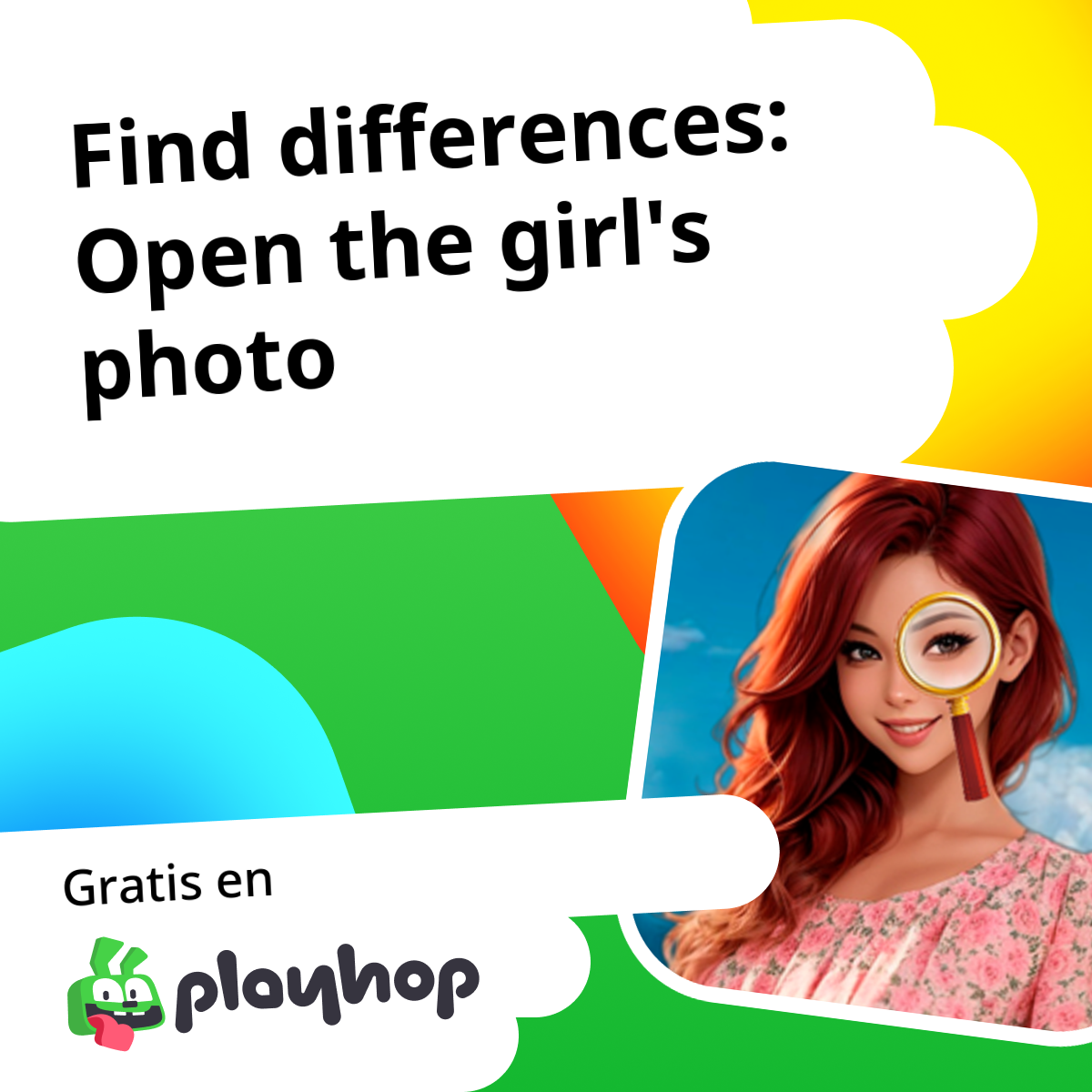 Find differences: Open the girl's photo (per LipoGame): Juega Gratis Online en Playhop