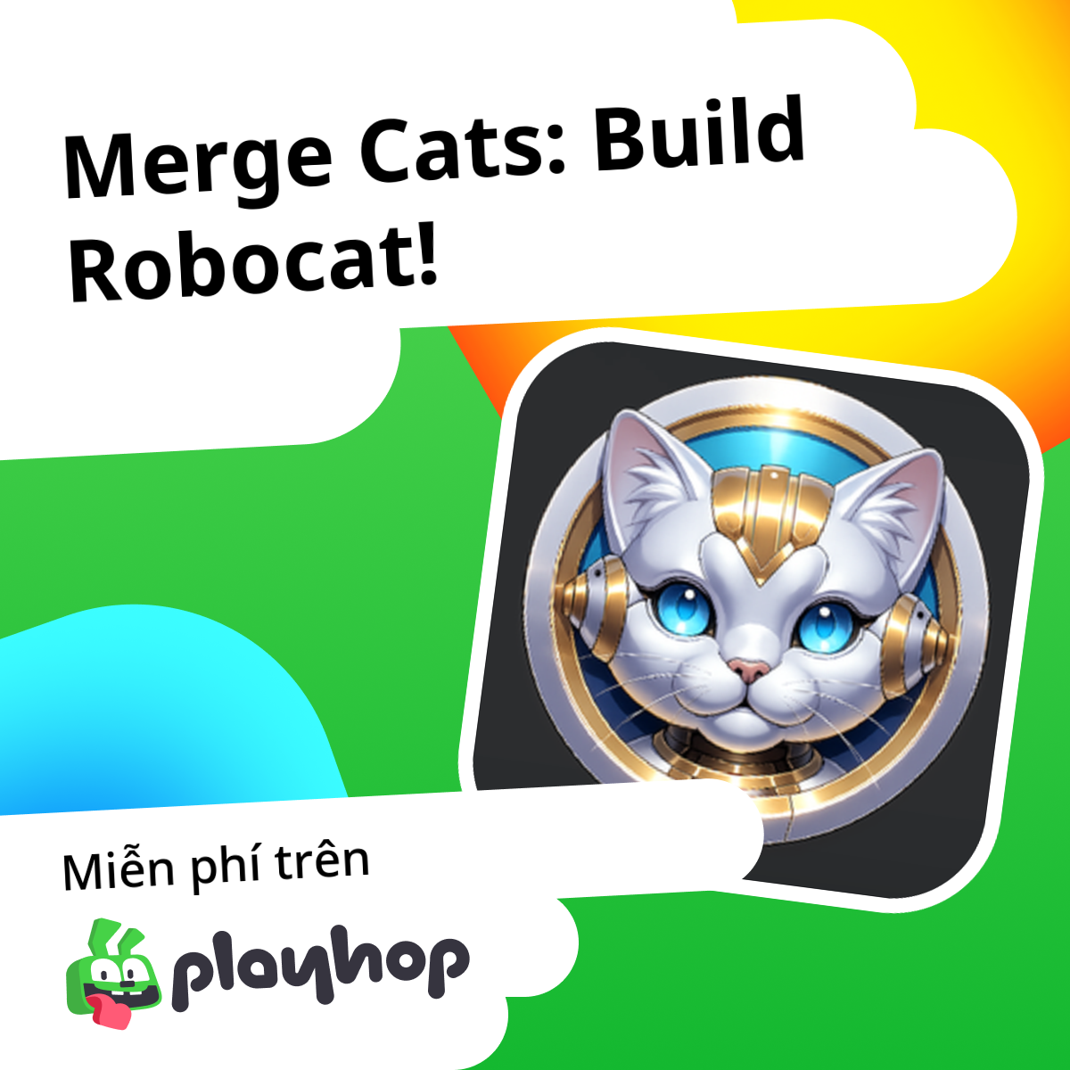 Merge Cats: Build Robocat!: Chơi trực tuyến miễn phí trên Playhop