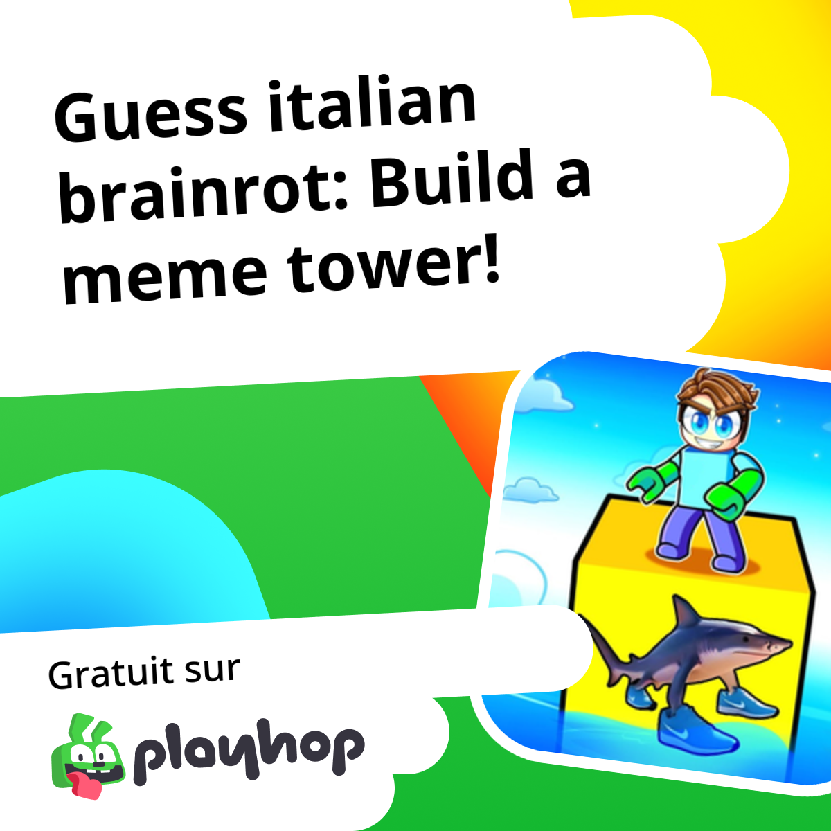 Guess italian brainrot: Build a meme tower! (par GreenGames): Jouez En ...