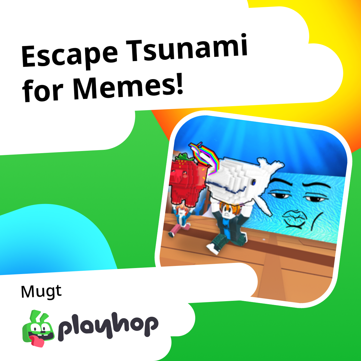 Escape Tsunami for Memes!: Playhop onlaň mugt oýnaň
