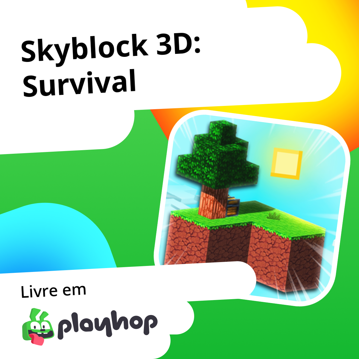 Skyblock 3D: Survival (por Platonov Developer): Jogue Online Gratuitamente Em Playhop