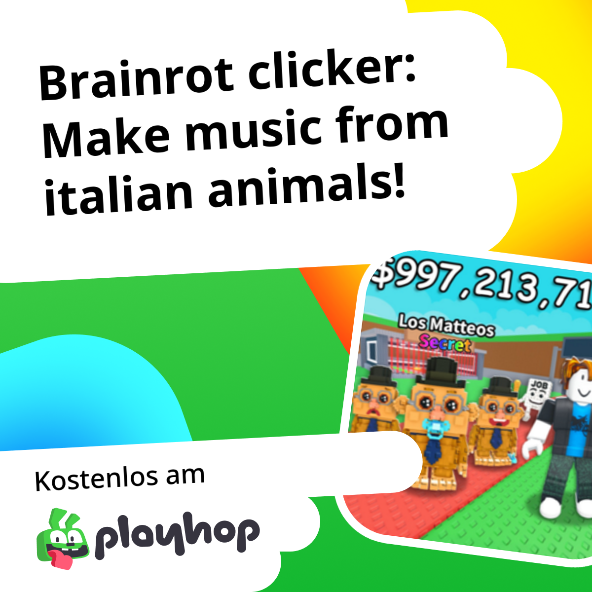 Brainrot clicker: Make music from italian animals! (von GreenGames ...