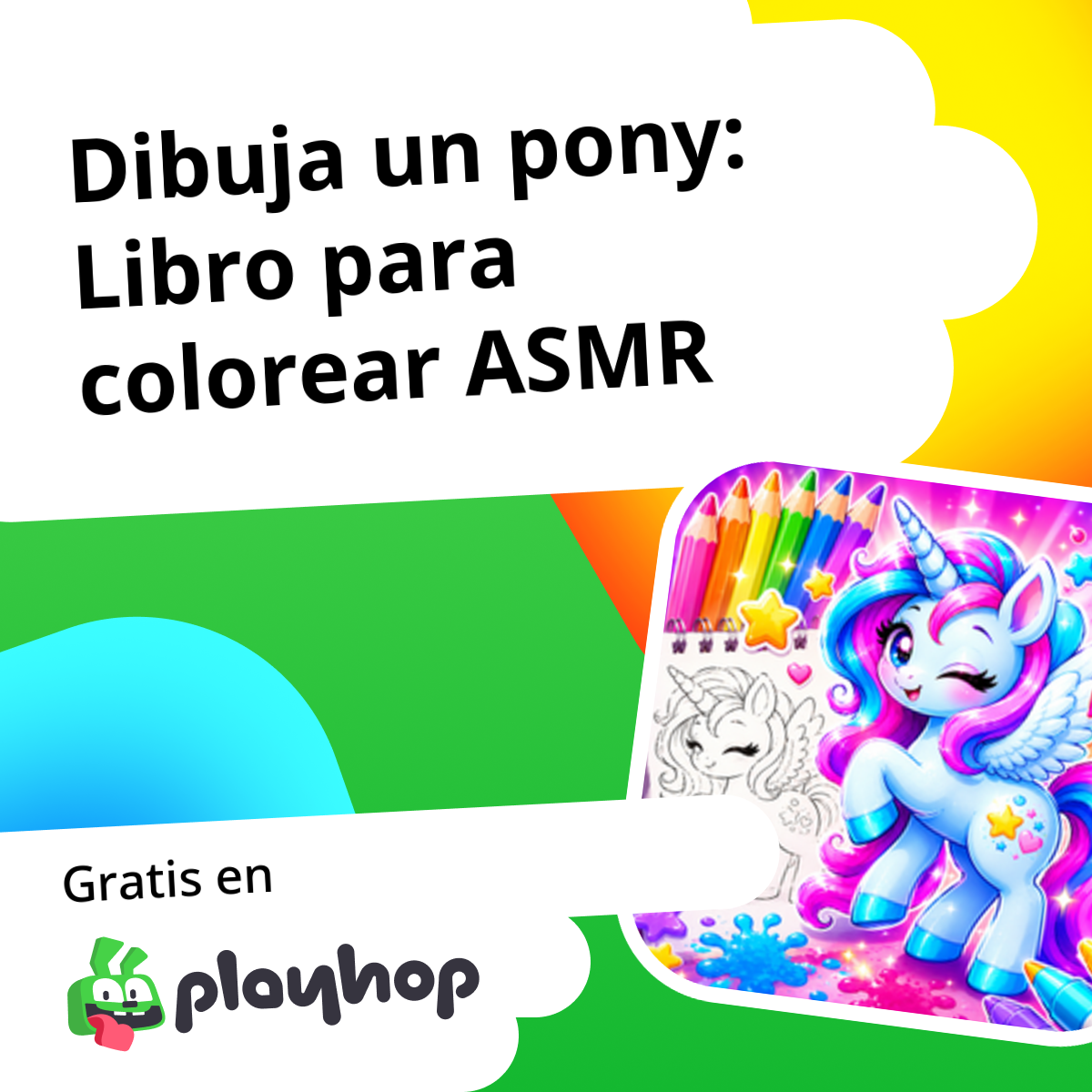 Dibuja un pony: Libro para colorear ASMR (por Kumiho): Juega Gratis ...