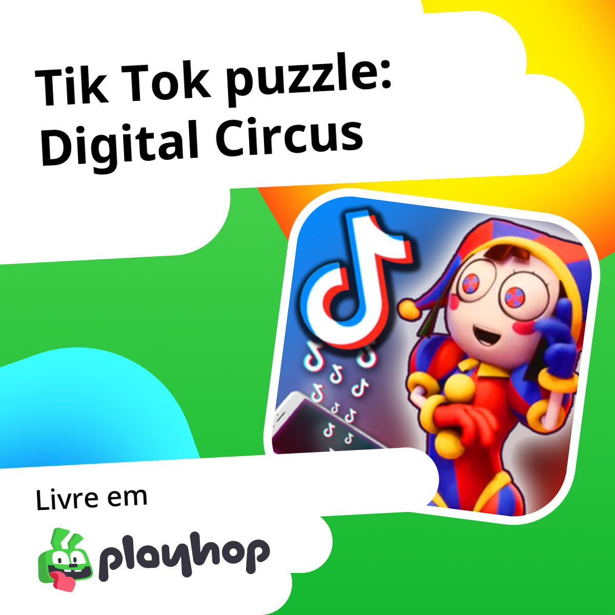 Tik Tok puzzle: Digital Circus (por AKSPLAY): Jogue Online Gratuitamente Em Playhop
