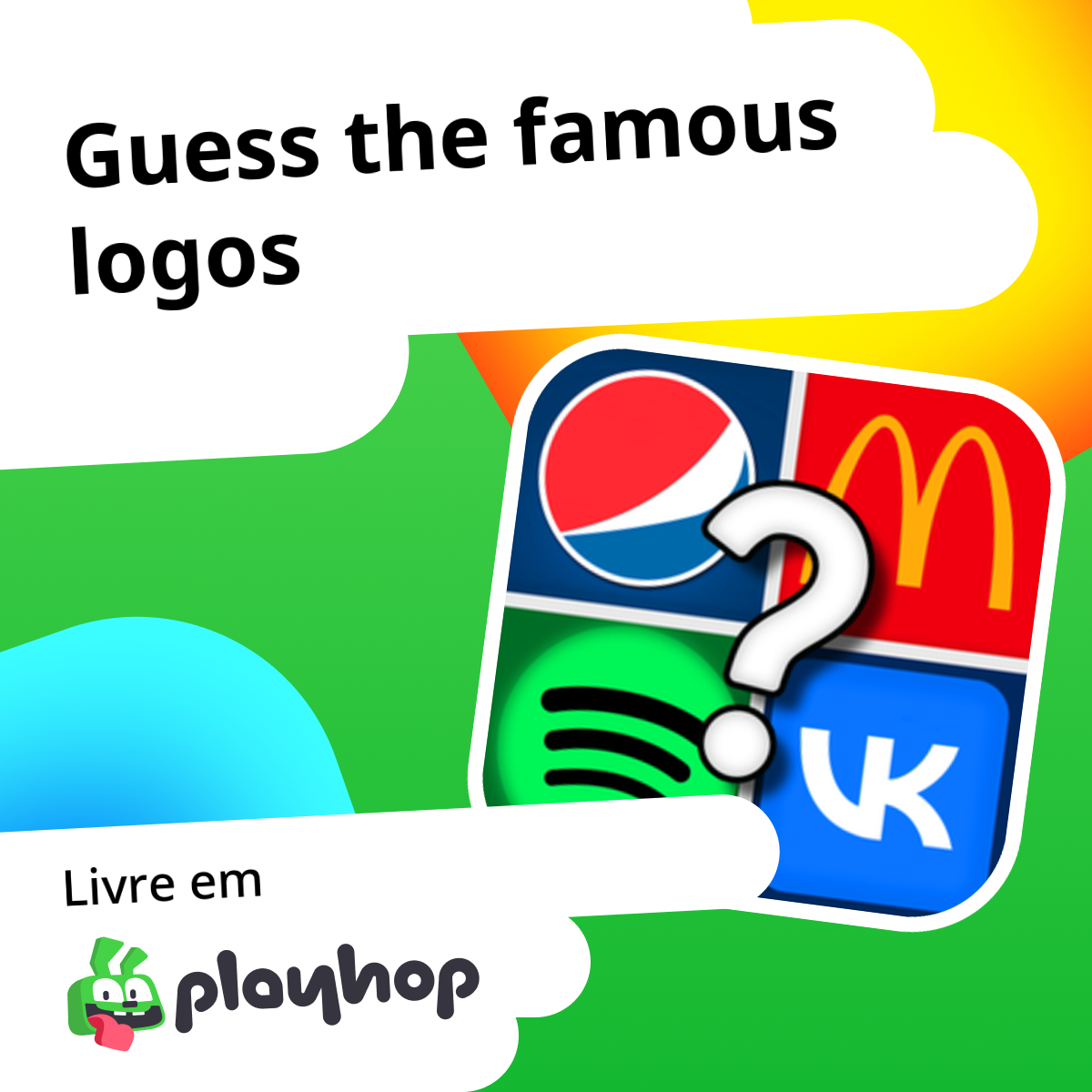 Guess the famous logos: Jogue Online Grátis no Playhop