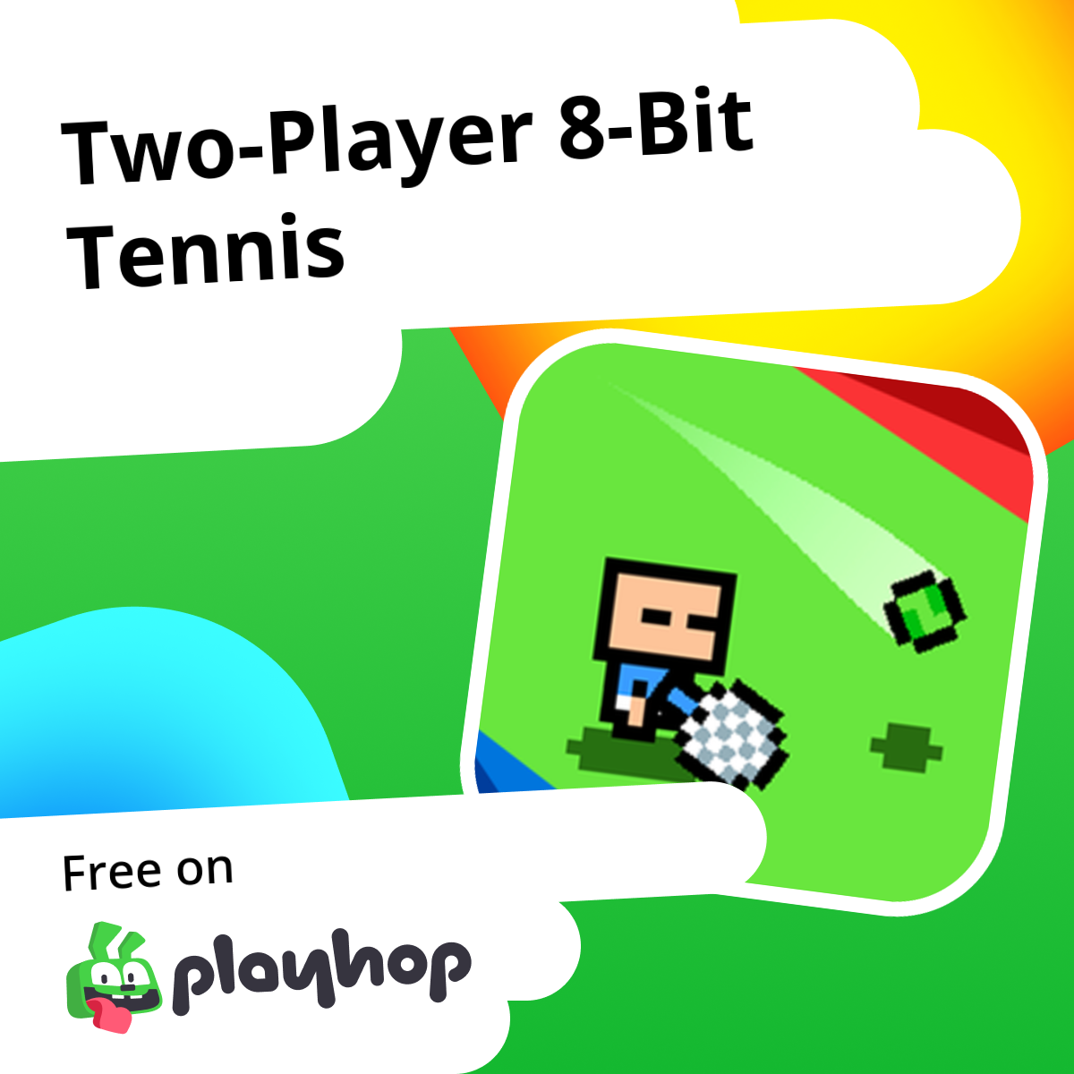 Two-Player 8-Bit Tennis (توسط Black Cat): بازی آنلاین به صورت رایگان در ...