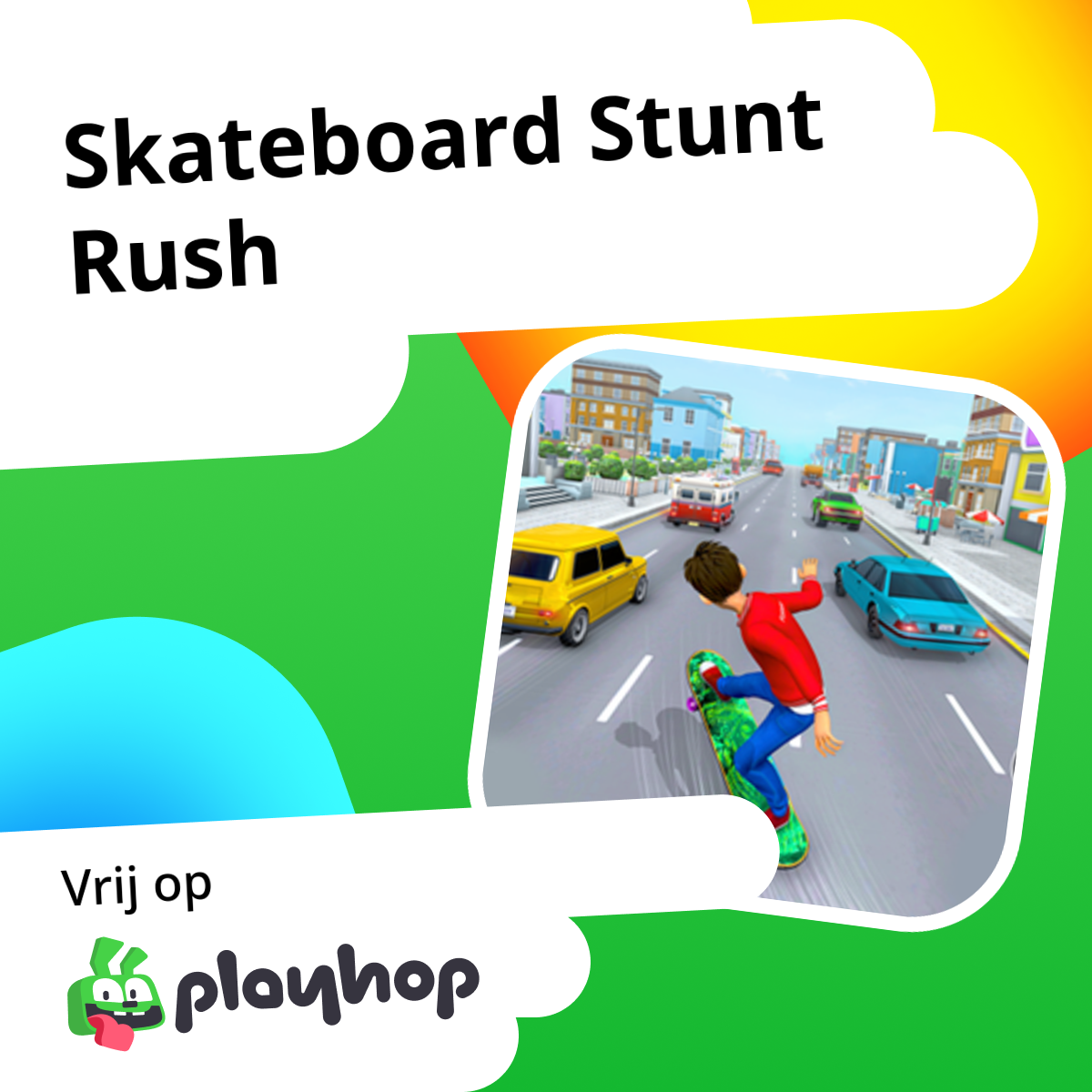 Skateboard Stunt Rush (van rdesigngames): speel gratis online op Playhop