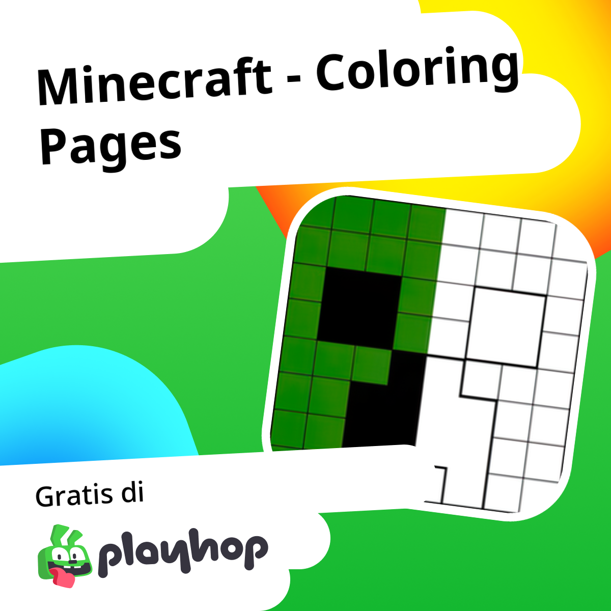 Minecraft - Coloring Pages: Main Gratis Online di Playhop