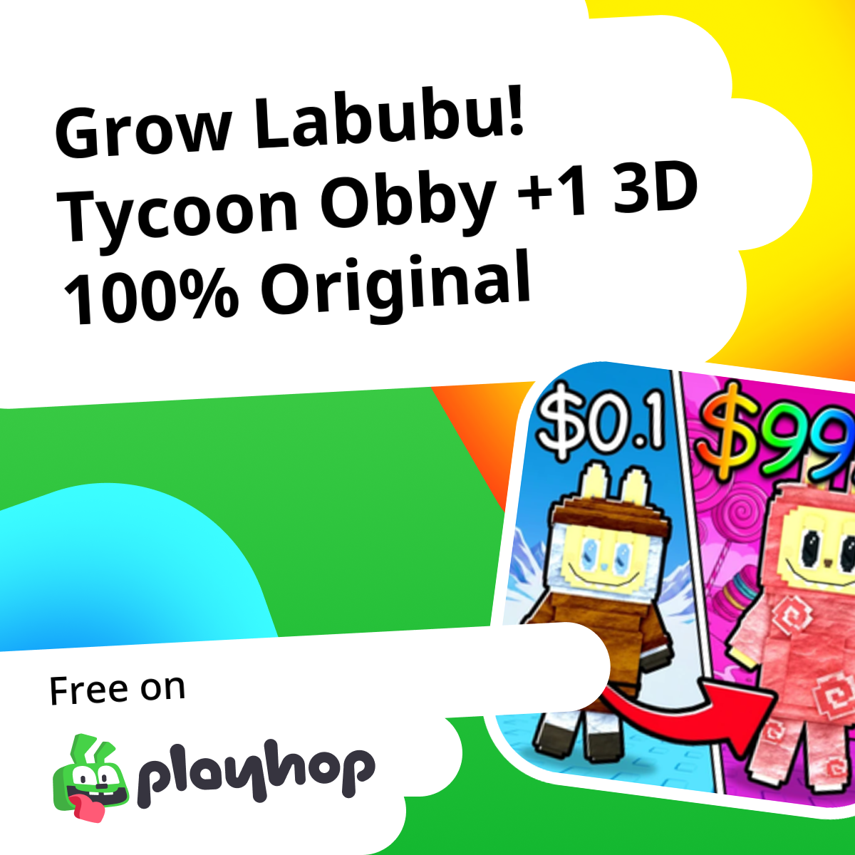 Grow Labubu! Tycoon Obby +1 3D 100% Original: Play Online For Free On ...
