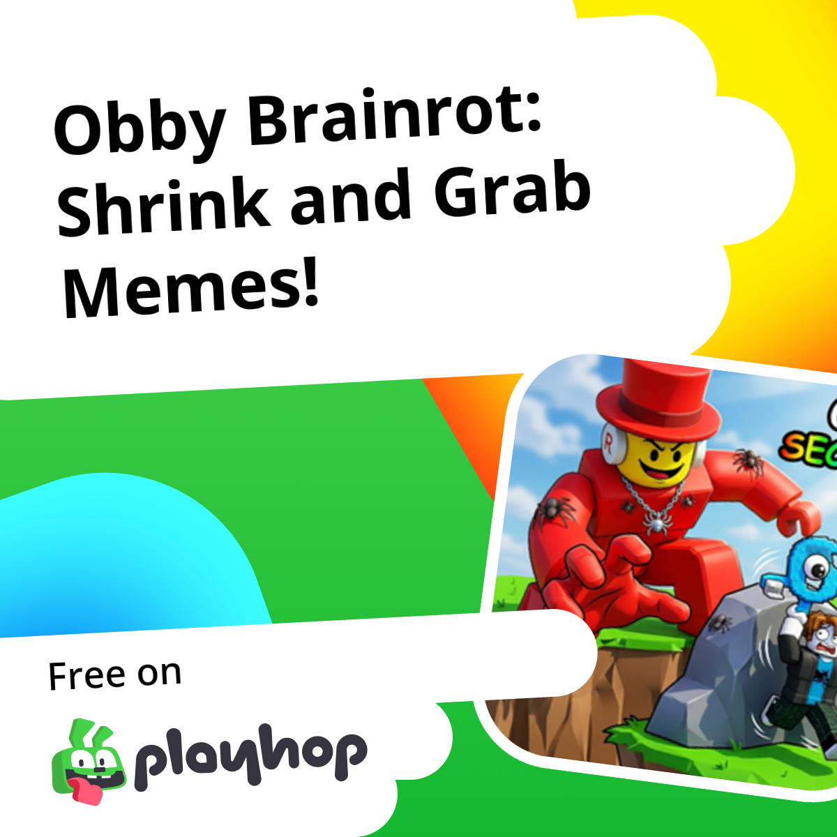Obby Brainrot: Shrink and Grab Memes!: Play Online For Free On Playhop