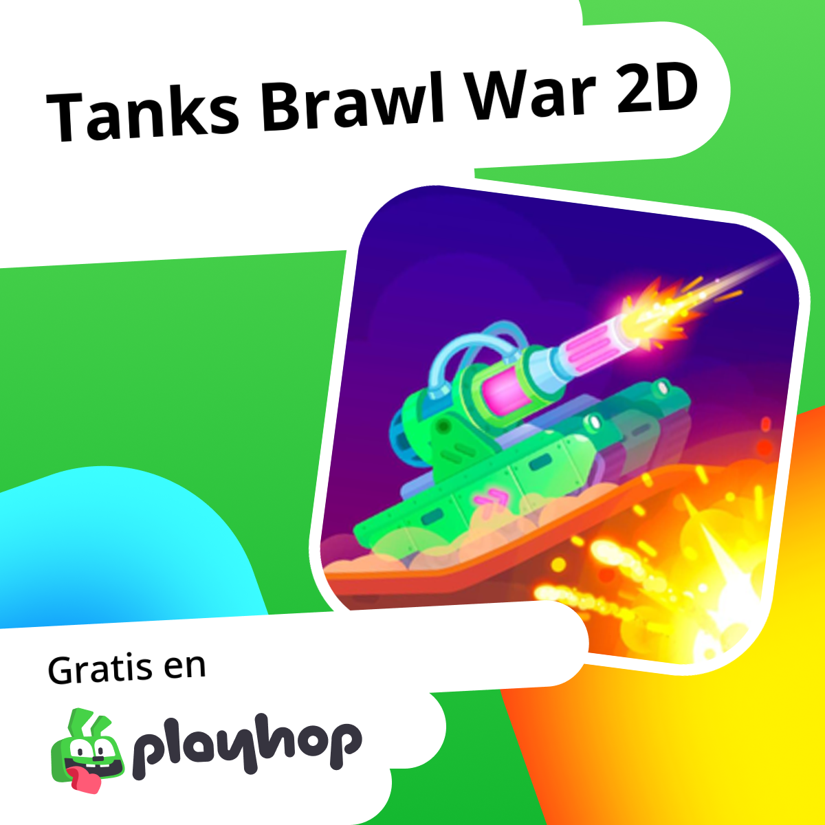 Tanks Brawl War 2D (por Grumium Games): Juega Gratis Online en Playhop