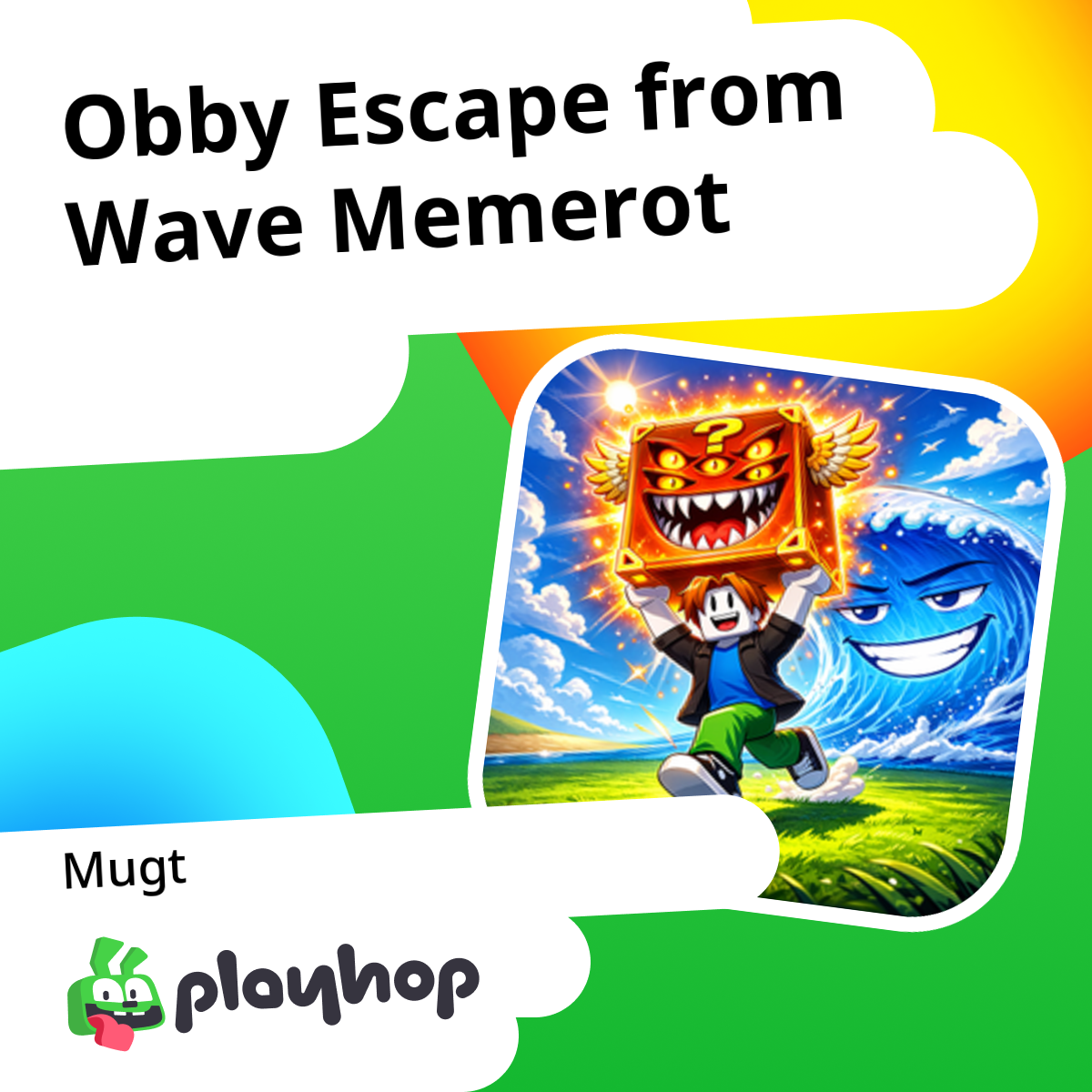 Obby Escape from Wave Memerot: Playhop onlaň mugt oýnaň
