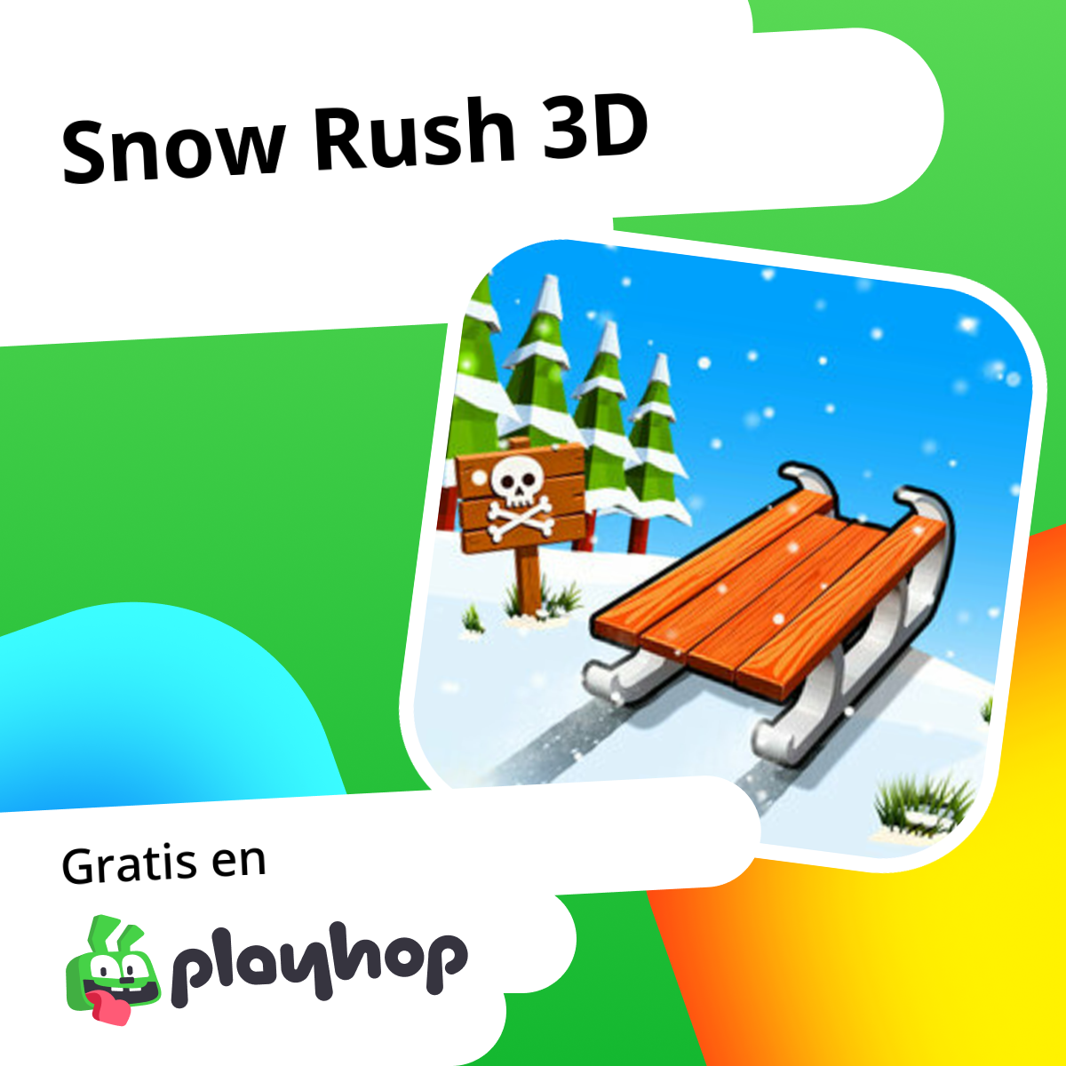 Snow Rush 3D (per gameVgames): Juega Gratis Online en Playhop