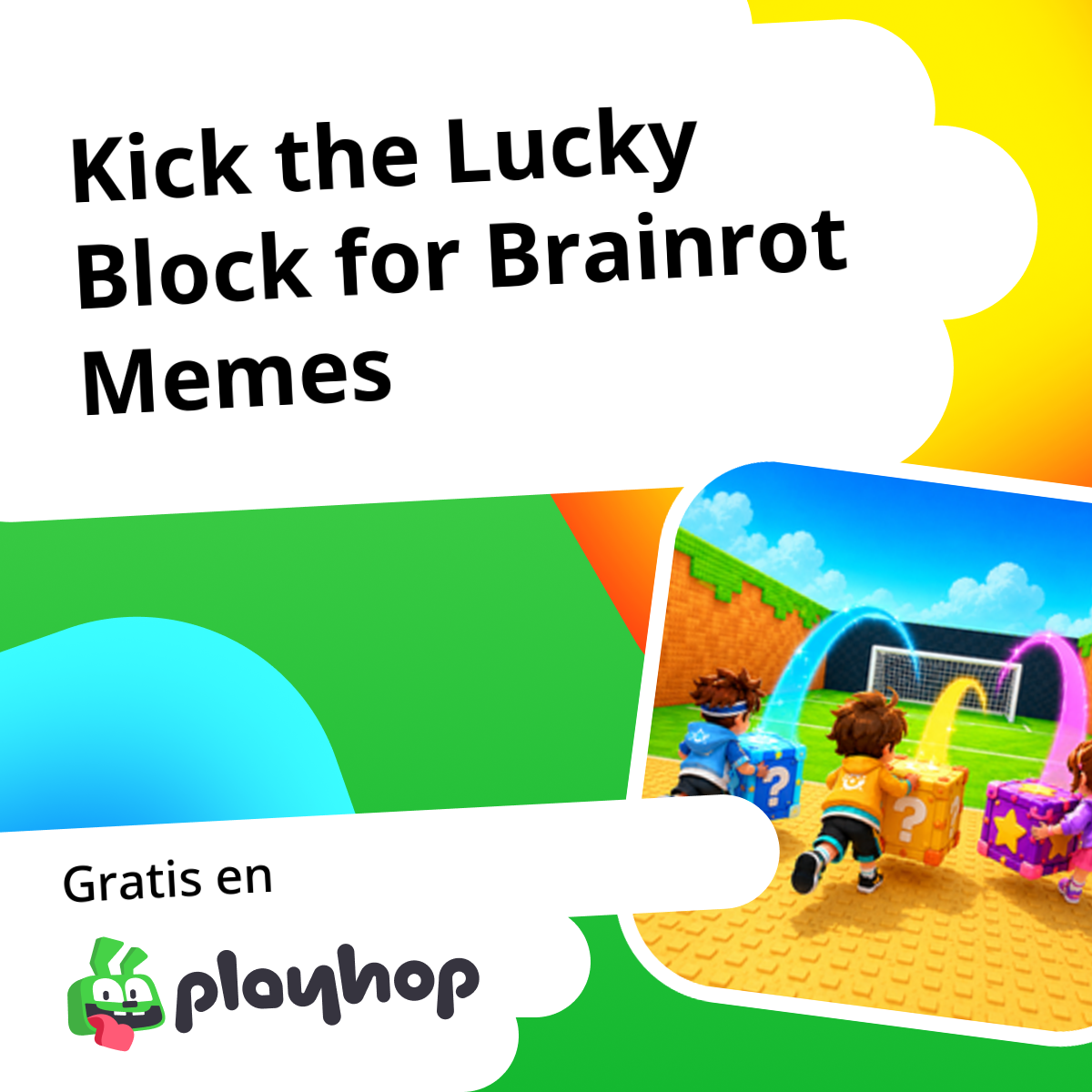Kick the Lucky Block for Brainrot Memes: Juega en línea gratis en Playhop