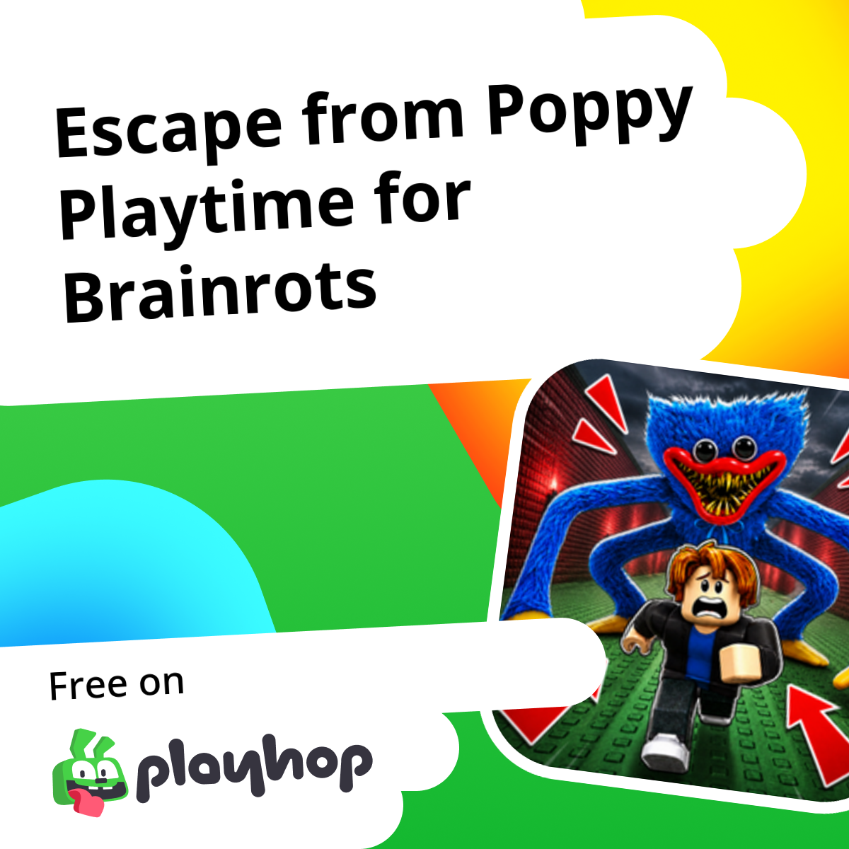 Escape from Poppy Playtime for Brainrots: Play Online For Free On Playhop