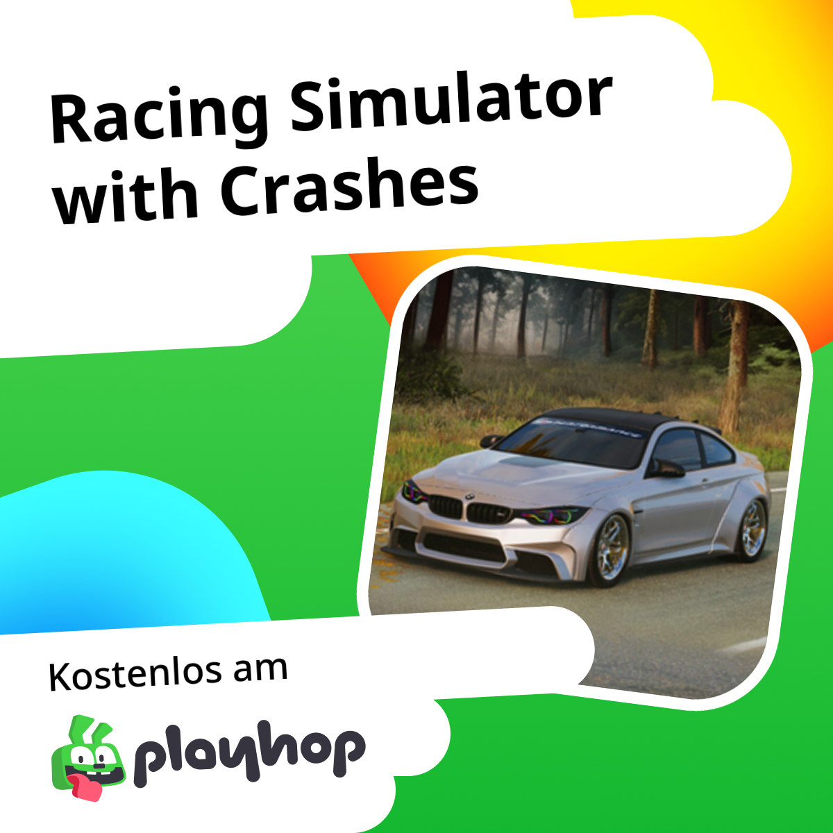 Racing Simulator with Crashes: Kostenlos online spielen auf Playhop